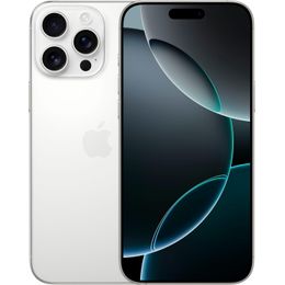 Apple Smartphone "iPhone 16 Pro Max", Energieeffizienz: B (A-G), wei&szlig; (titan wei&szlig;), 256 GB, Mobiltelefone, Topseller