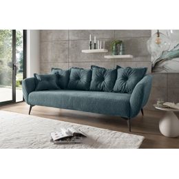 3-Sitzer Home Affaire, B:236cm H:94cm T:103cmocean, 100% Polyester, Sofas, "Baggio Breite 236 cm, modernes Sofa, hoher Fu&szlig;, bequem", schwarze