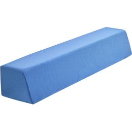 Kinder R&uuml;ckenkissen "R&uuml;ckenpolster S Gerade", B/H/L: 23cm x 17cm x 94cm, blau, HIPP-HOPP - DAS H&Uuml;PFPOLSTER, Polyester, B:23cm H:17cm L:94cm,