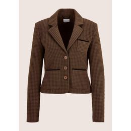 Madeleine Mode MADELEINE Damen Jackenblazer "Blazer Blazer", braun, Gr. 46, Obermaterial: 70% Polyester PES. 28% Viskose CV. 2% Elasthan EL., Blazer