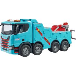 Bruder Kinder Spielzeug-Abschlepper "Scania Super 560R LKW Abschlepp LKW mit L+S Modul (03553)"t&uuml;rkis, Kunststoff, B:20,5cm H:23cm T:46,5cm,