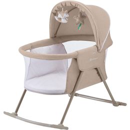 Kinderkraft Baby Baby-Reisebett "LOVI"beige, Polyester, Stahl, Babybetten