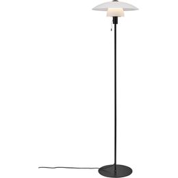 Nordlux Stehlampe "VERONA", 1, &Oslash; 40cm H: 150cm, schwarz, Wohnzimmer, Leuchten, Opal Glas mundgeblasen