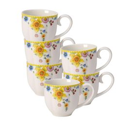 Villeroy & Boch VILLEROY & BOCH Tasse "Kaffeetassen Spring Awakening 230 ml 6er Set bunt", bunt, Trinkgef&auml;&szlig;e