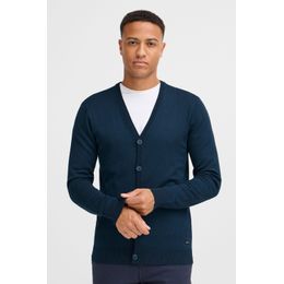 Blend Herren Strickjacke "BHWebte", blau, Basic, Gr. XXL, unifarben, 78% Viskose, 22% Polyester, Strickjacken, Komfortabler Cardigan mit Kn&ouml;pfen.