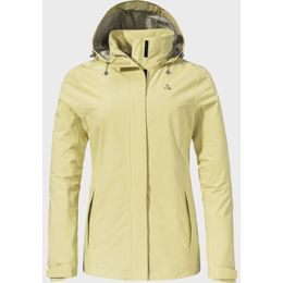 Sch&ouml;ffel SCH&Ouml;FFEL Damen Outdoorjacke "Jacket Gmund L", gelb, Gr. 46, Oberstoff: Aussenseite: 100% Polyester; (Membran: Polyurethan); Futter Rumpf oben: 100%
