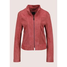 Madeleine Mode MADELEINE Damen Lederjacke "Lederjacke Ziegenvelours-Jacke", rosa, Gr. 46, Obermaterial: 100% Ziegenveloursleder GOVL., Jacken
