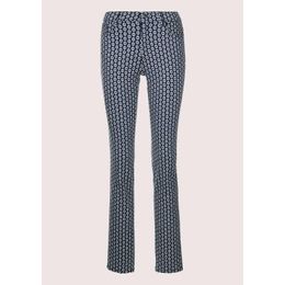 Madeleine Mode MADELEINE Damen Stoffhose "Hose Five-Pocket-Hose", blau, Gr. 38, Obermaterial: 67% Baumwolle CO. 29% Polyester PES. 4% Elasthan EL., Hosen