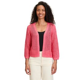 Betty Barclay Damen Strickjacke "Damen mit Effektgarn", orange, Gr. 46, Strick, Obermaterial: 62% Baumwolle, 29% Polyamid, 9% Polyester,