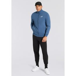 Puma Herren Trainingsanzug "ESS SWEAT SUIT TR", blau, Gr. L, unifarben, Sweatware, Obermaterial: 68% Baumwolle, 32% Polyester, Sportanz&uuml;ge,