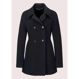 Madeleine Mode MADELEINE Damen Kurzjacke "Jacke Doubleface-Jacke im Caban-Stil", blau, Gr. 44, Obermaterial: 70% Wolle WO. 30% Polyester PES., Jacken
