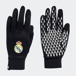 Damen Trainingshandschuhe "REAL FP GLOVES", schwarz-wei&szlig;, Gr. M, adidas Performance, Obermaterial: 100% Polyester, Handschuhe, Real Madrid