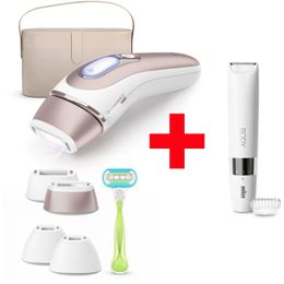 Braun Damen IPL-Haarentferner "Smart Skin i&middot;expert PL7387", Braun, IPL-Haarentferner, 4 Aufs&auml;tze f&uuml;r Gesicht & K&ouml;rper, Venus Rasierer &