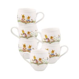 Villeroy & Boch VILLEROY & BOCH Becher "Henkelbecher Spring Fantasy 0,5 l 6er Set bunt", bunt, Trinkgef&auml;&szlig;e
