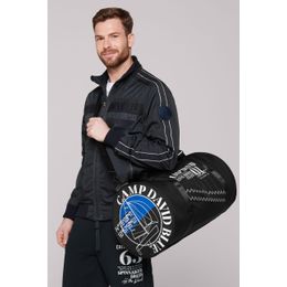 CAMP DAVID Damen Sporttasche, schwarz, Polyester, bedruckt, Taschen, mit abnehmbarem Schulterriemen