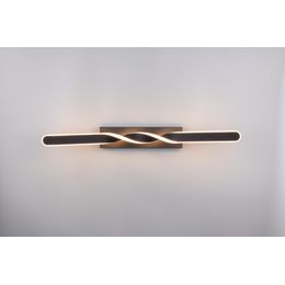 LED Deckenleuchte "GINKO, LED Deckenlampe 18W 1980 Lumen 3000K warmwei&szlig;, Schlafzimmer", 1, H: 12,5cm, 1 Stk., schwarz, REALITY LEUCHTEN, Wohnzimmer,
