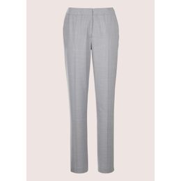 Madeleine Mode MADELEINE Damen B&uuml;gelfaltenhose "Hose B&uuml;gelfalten-Hose", grau, Modern, Gr. 38, Obermaterial: 64% Wolle WO. 32% Polyester PES. 4% Elasthan EL., Hosen