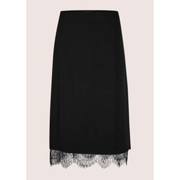 Madeleine Mode MADELEINE Damen Sommerrock "Spitzenrock Eleganter A-Linien-Rock mit Rei&szlig;verschluss", schwarz, Modern, Gr. 34, Obermaterial: 96% Viskose CV. 4%