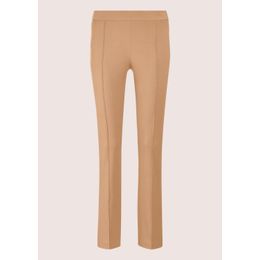 Madeleine Mode MADELEINE Damen B&uuml;gelfaltenhose "Hose Jeggings mit B&uuml;gelfalten", beige, Modern, Gr. 19, Obermaterial: 62% Lyocell CLY. 34% Baumwolle CO. 4% Elasthan