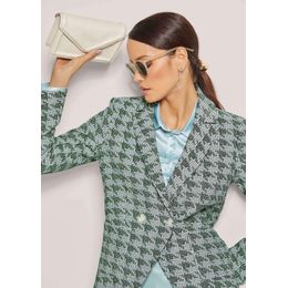 Madeleine Mode MADELEINE Damen Jackenblazer "Blazer Zweireihiger Kurzblazer", wei&szlig;, Modern, Gr. 38, Obermaterial: 82% Polyester PES. 17% Baumwolle CO. 1% Elasthan