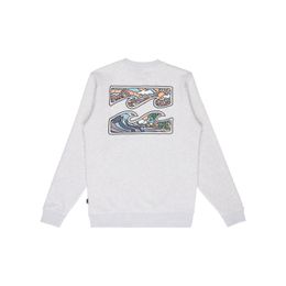 Billabong Herren Sweatshirt "Foundation"light grau heather, Gr. S, Obermaterial: 55% Walkfrottier, 25% Walkfrottier, 20% Microfaser;, Sweatshirts
