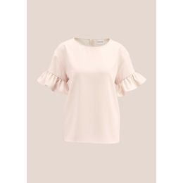 Madeleine Mode MADELEINE Damen Kurzarmbluse "Hemdbluse Oversized-Bluse mit Volants, Kurzarm", wei&szlig;, Modern, Gr. 48, Obermaterial: 100% Polyester PES., Blusen