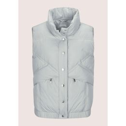 Madeleine Mode MADELEINE Damen Kurzweste "Steppweste Leicht wattierte Damenweste", grau, Modern, Gr. 40, Obermaterial: 60% Polyester PES. 40% Polyamid PA., Westen