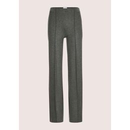 Madeleine Mode MADELEINE Damen Jerseyhose "Jerseyhose Weite Jerseyhose mit Biesen", grau, Modern, Gr. 17, Obermaterial: 68% Viskose CV. 27% Polyamid PA. 5% Elasthan