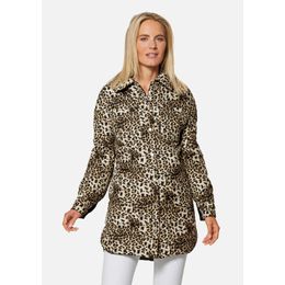 Madeleine Mode MADELEINE Damen Steppjacke "Steppjacke Wendejacke in modischem Oversize-Look", beige, Modern, Gr. 40, Obermaterial: 100% Polyamid PA., Jacken