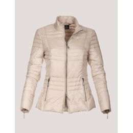 Madeleine Mode MADELEINE Damen Steppjacke "Steppjacke Leichte Steppjacke mit Stehkragen", beige, Gr. 44, Obermaterial: 100% Polyamid PA., Jacken