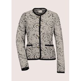 Madeleine Mode MADELEINE Damen Jackenblazer "Blazer Kragenloser Kurzblazer, Rundhals", schwarz, Modern, Gr. 48, Obermaterial: 32% Polyester PES. 27% Polyamid PA.