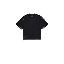 Herren T-Shirt "Studio Bubble Backprint T-Shirt", schwarz, Gr. XL, Alpha Industries, Obermaterial: 100% Baumwolle, Shirts