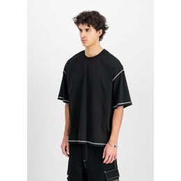 Herren T-Shirt "Studio Bubble Backprint T-Shirt", schwarz, Gr. XXXL, Alpha Industries, Obermaterial: 100% Baumwolle, Shirts