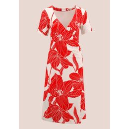 Alba Moda Damen Jerseykleid "Jerseykleid Jerseykleid", rot, Modern, Gr. 42, Obermaterial: 95% Viskose CV. 5% Elasthan EL., Kleider