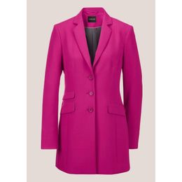 Madeleine Mode MADELEINE Damen Longblazer "Gehrock Longblazer", pink, Modern, Gr. 38, Obermaterial: 49% Polyester PES. 42% Viskose CV. 9% Elasthan EL., Blazer