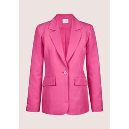 Madeleine Mode MADELEINE Damen Longblazer "Blazer Longblazer", rot, Modern, Gr. 40, Obermaterial: 52% Viskose CV. 48% Leinen LI., Blazer