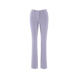 Madeleine Mode MADELEINE Damen Regular-fit-Jeans "Denimhose Schmale Jeans im Five-Pocket-Style", lila, Modern, Gr. 44, Obermaterial: 95% Baumwolle CO. 5% Elasthan