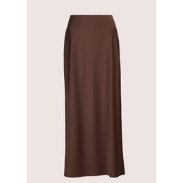 Madeleine Mode MADELEINE Damen Midirock "Rock Langer Rock zum Schl&uuml;pfen", braun, Modern, Gr. 34, Obermaterial: 96% Polyester PES. 4% Elasthan EL., R&ouml;cke