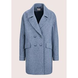 Madeleine Mode MADELEINE Damen Kurzjacke "Jacke Caban-Jacke", blau, Modern, Gr. 42, Obermaterial: 50% Wolle WO. 25% Polyester PES. 20% Polyacryl PAN. 5% sonstige
