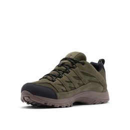 Wanderschuh Columbia "CRESTWOOD&trade; WATERPROOF", Herren, Gr. 46, nori, wet sand, Leder, Textil, Schuhe Wanderschuh, wasserdicht