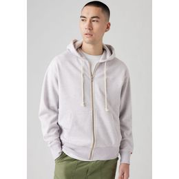 Levi's LEVI'S Herren Kapuzensweatjackelight gray htr bros bc03, Gr. S, Sweatware, Obermaterial: 88% Baumwolle, 12% Polyester, Sweatjacken, mit Logo-Stickerei