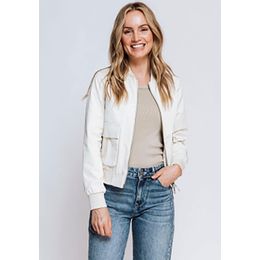 Zhrill Damen Blouson "ZHJULIE", wei&szlig;, Gr. XXL, Obermaterial: 57% Polyester, 43% Baumwolle, Jacken, in Unifarbe