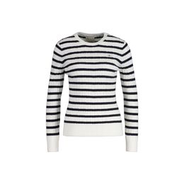 Gant Damen Sweater "Strickpullover STRETCH COTTON CABLE STRIPE C-NECK", wei&szlig;, Gr. M, Obermaterial: 88% Baumwolle CO. 10% Polyamid PA. 2% Elasthan