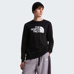 The North Face Herren Langarmshirt "M EVOLUTION HALF DOME REGULAR LONG SLEEVE TEE"tnf schwarz, Gr. M, Obermaterial: 100% Baumwolle, Shirts, f&uuml;r