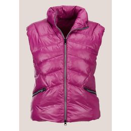 Madeleine Mode MADELEINE Damen Kurzweste "Steppweste Wattierte Steppweste", pink, Modern, Gr. 42, Obermaterial: 100% Polyamid PA., Westen