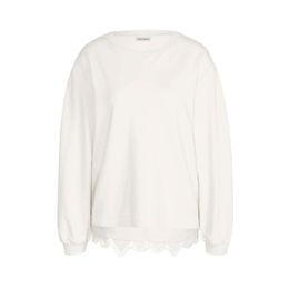 Alba Moda Damen Longpullover "Sweatshirt Sweatshirt", wei&szlig;, Modern, Gr. 38, Obermaterial: 95% Baumwolle CO. 5% Elasthan EL., Pullover