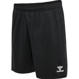 Hummel Herren Shorts, schwarz, Gr. M, Obermaterial: 100% Polyester, Hosen, schnell trocknend