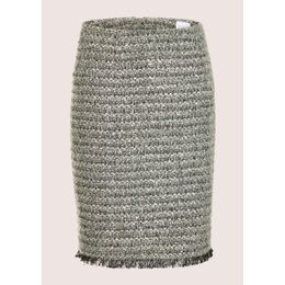 Madeleine Mode MADELEINE Damen Bleistiftrock "Boucl&eacute;-Rock Eleganter Bleistiftrock mit Pariser Flair", wei&szlig;, Modern, Gr. 46, Obermaterial: 80% Polyester PES. 20%
