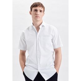 Seidensticker Businesshemd &raquo;Regular&laquo; Regular Kurzarm Kentkragen Druck hellblau L41 - normale &Auml;rmell&auml;ngen normale &Auml;rmell&auml;ngen L41 Passform: Regular