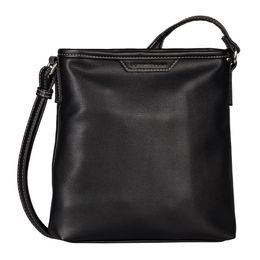 Umh&auml;ngetasche Tom Tailor "Leora", Damen, Gr. B/H/T: 25cm x 24cm x 6cm, schwarz, Polyurethan, Taschen Umh&auml;ngetasche, leichtgewichtige Styles aus fein genarbtem Lederimitat